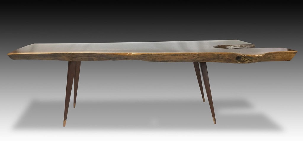 Leopard Coffee Table | Walnut Wood Coffee Table - Singapore