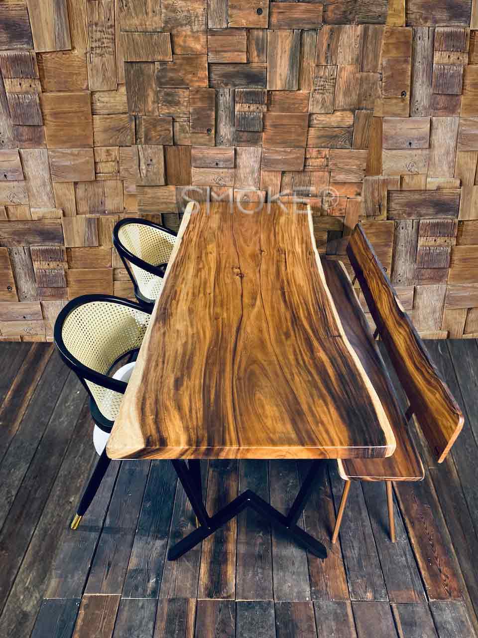 Solid Wood Tables Singapore | Customise Solid Wood Slab Tables