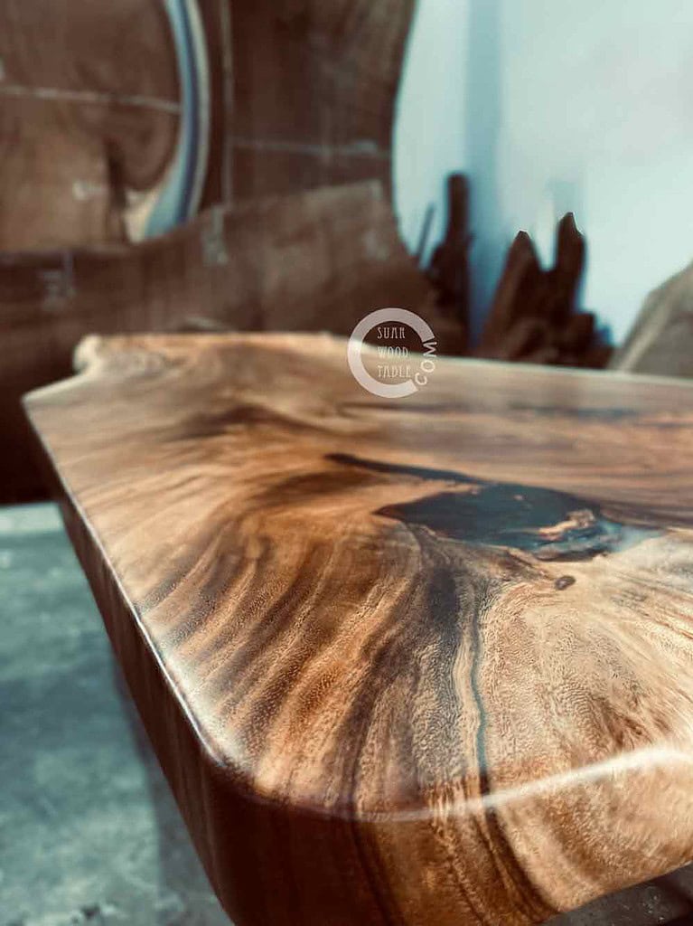 Solid Wood Work Desk Singapore | Corporate Live Edge Table Singapore